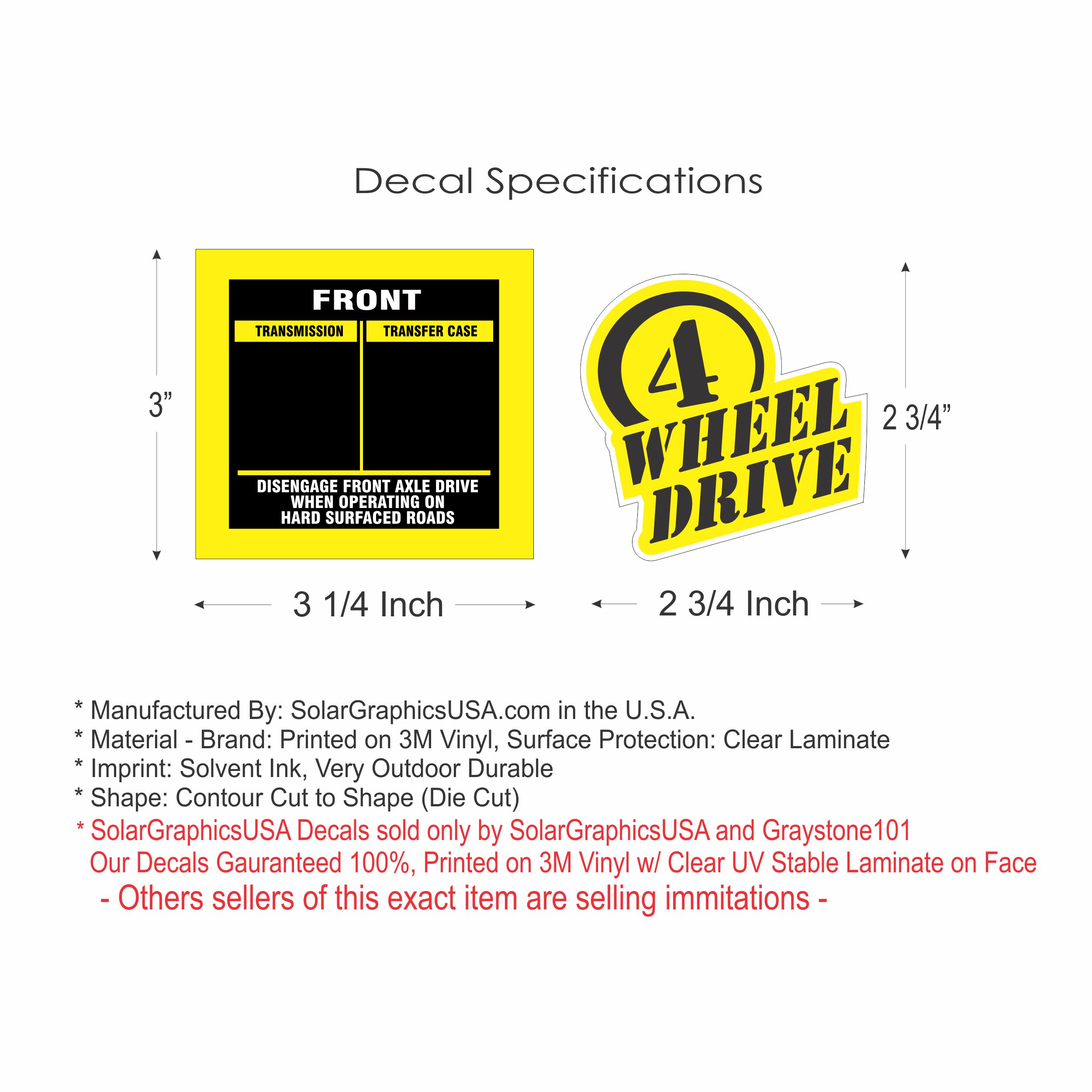 solargraphicsUSA.com - Jeep Shift Pattern Decals